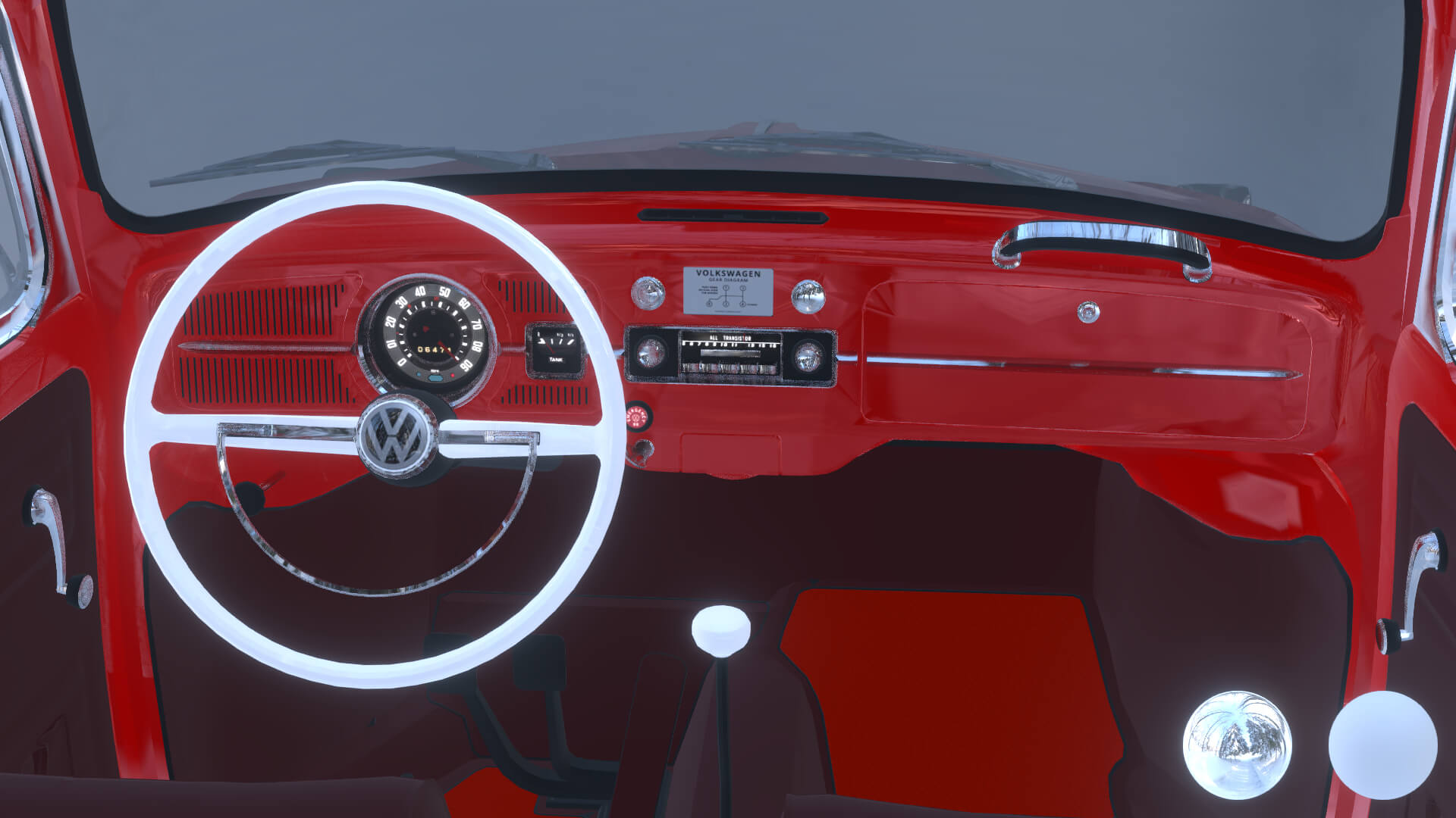 Volkswagen Beetle Convertible 1968 - Daz Content by nerdadantes