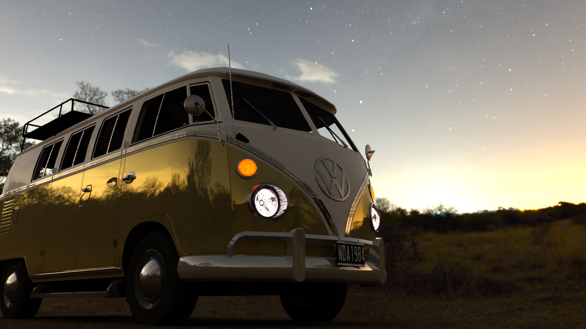 Volkswagen Bus 1965 - 3D Model by nerdadantes