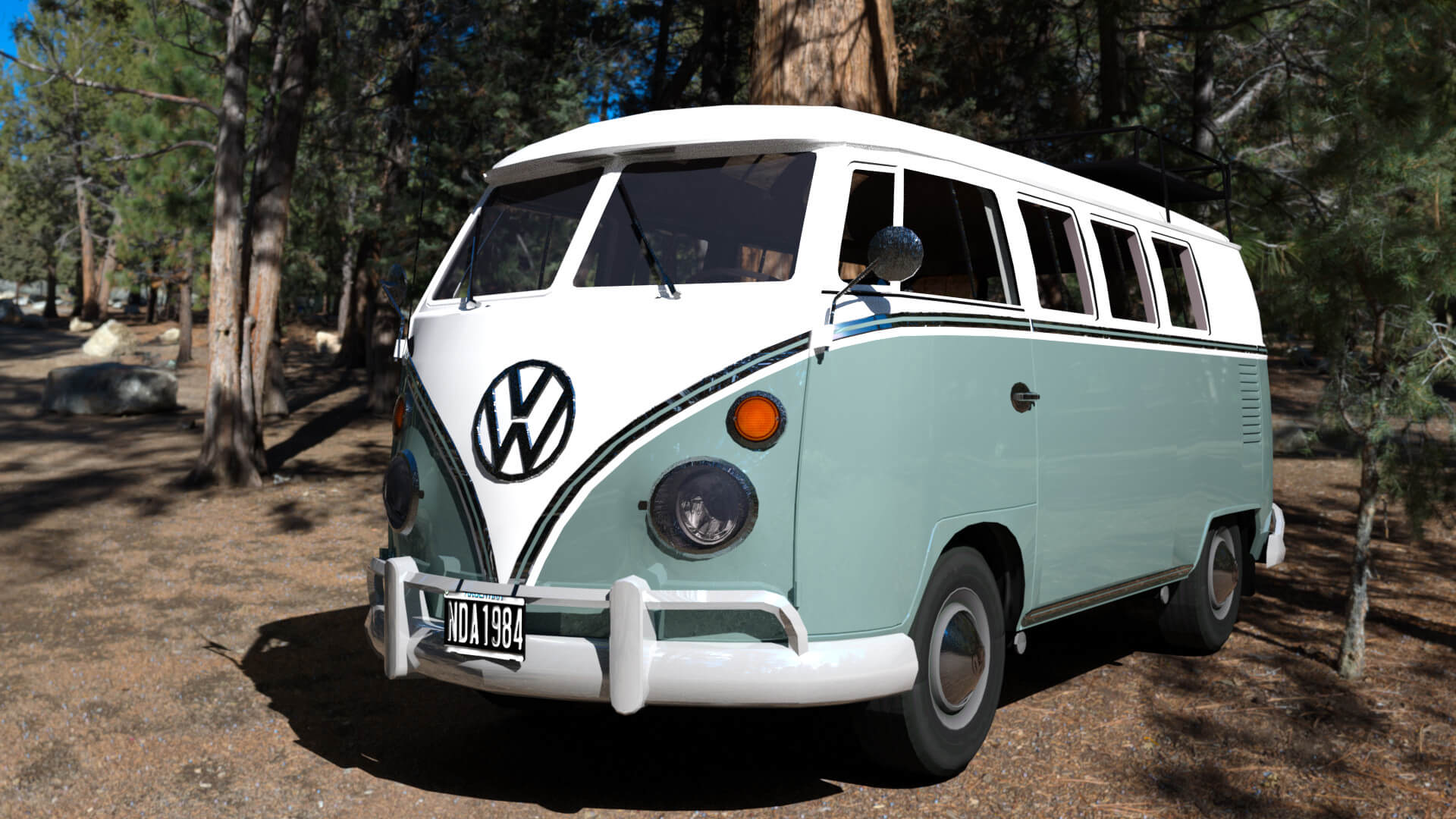 Volkswagen Bus 1965 - 3D Model by nerdadantes