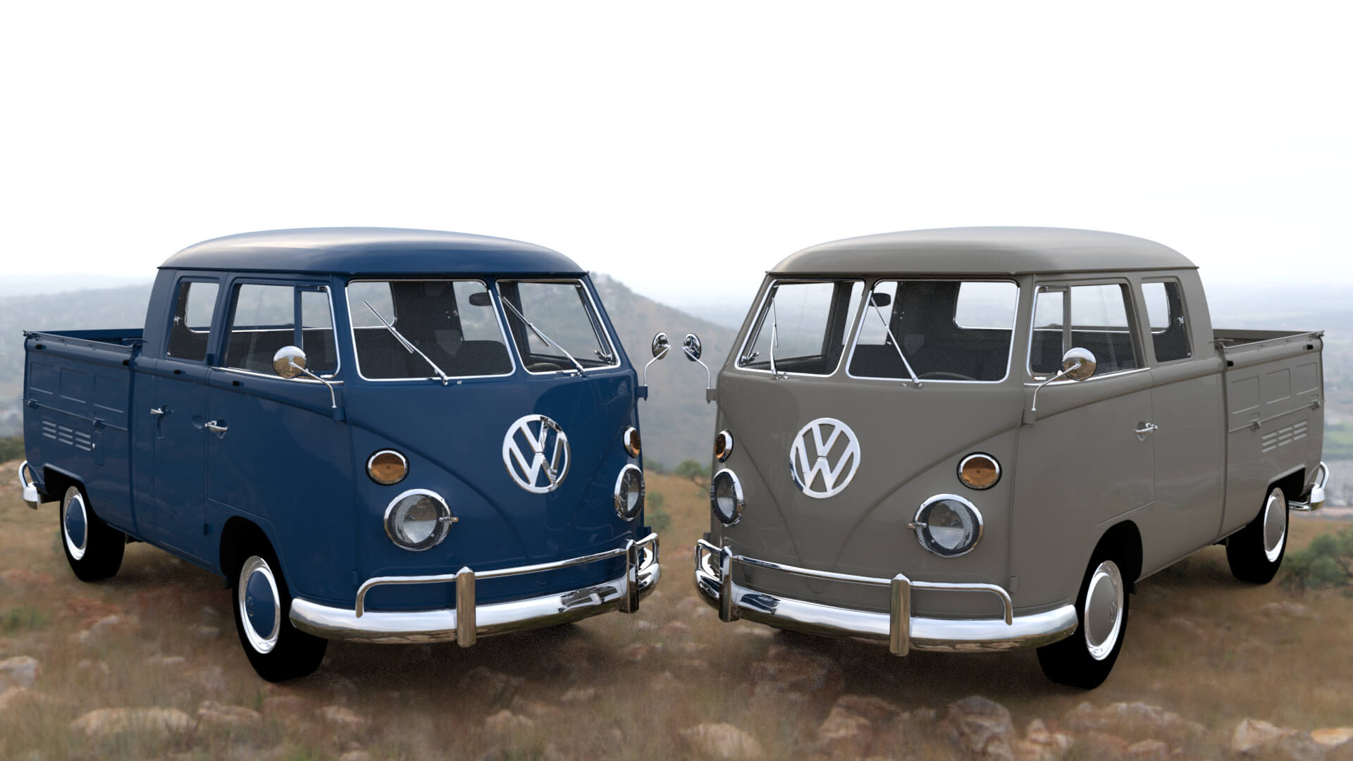 Volkswagen Double Cab 1966 for DAZ Studio by nerdadantes