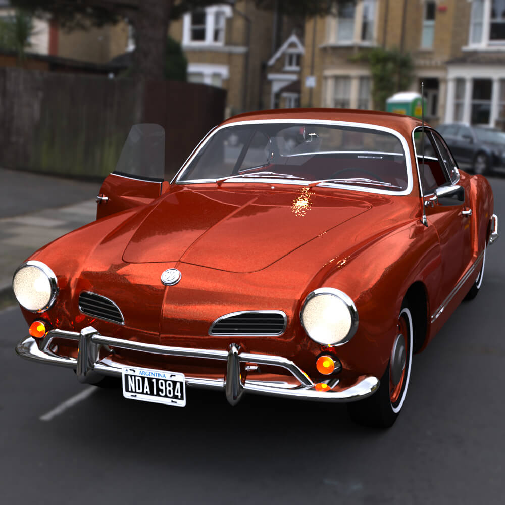 Volkswagen Karmann Ghia - 3D Model by nerdadantes