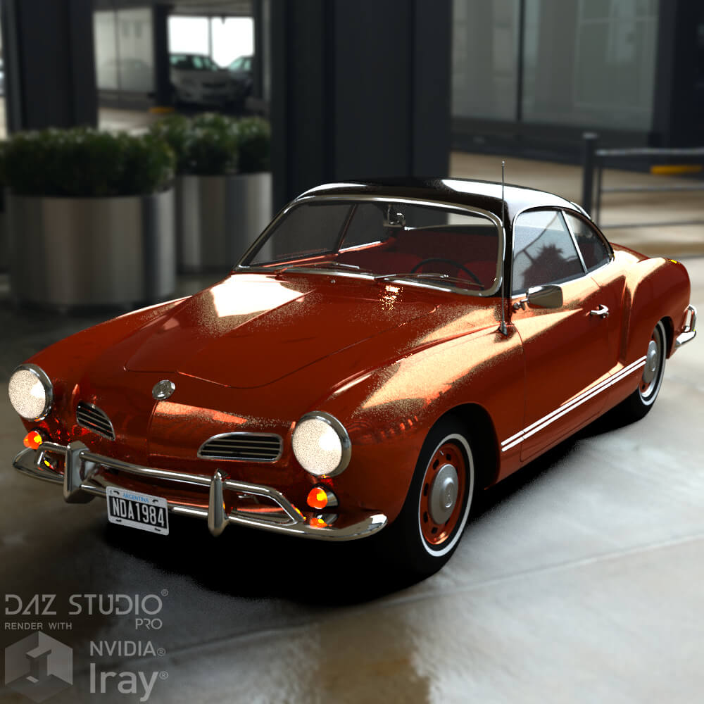 Volkswagen Karmann Ghia - 3D Model by nerdadantes