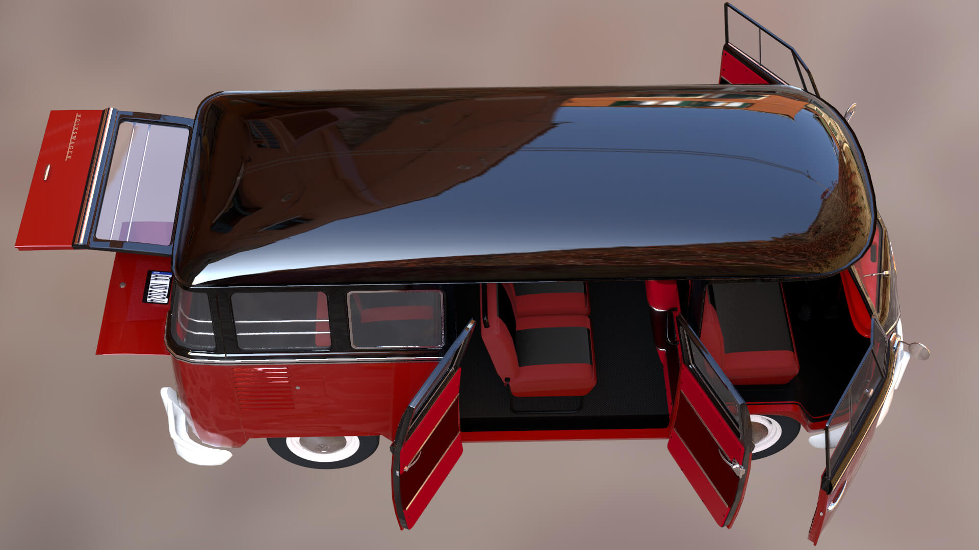 Volkswagen T1 1967 3D Model by nerdadantes