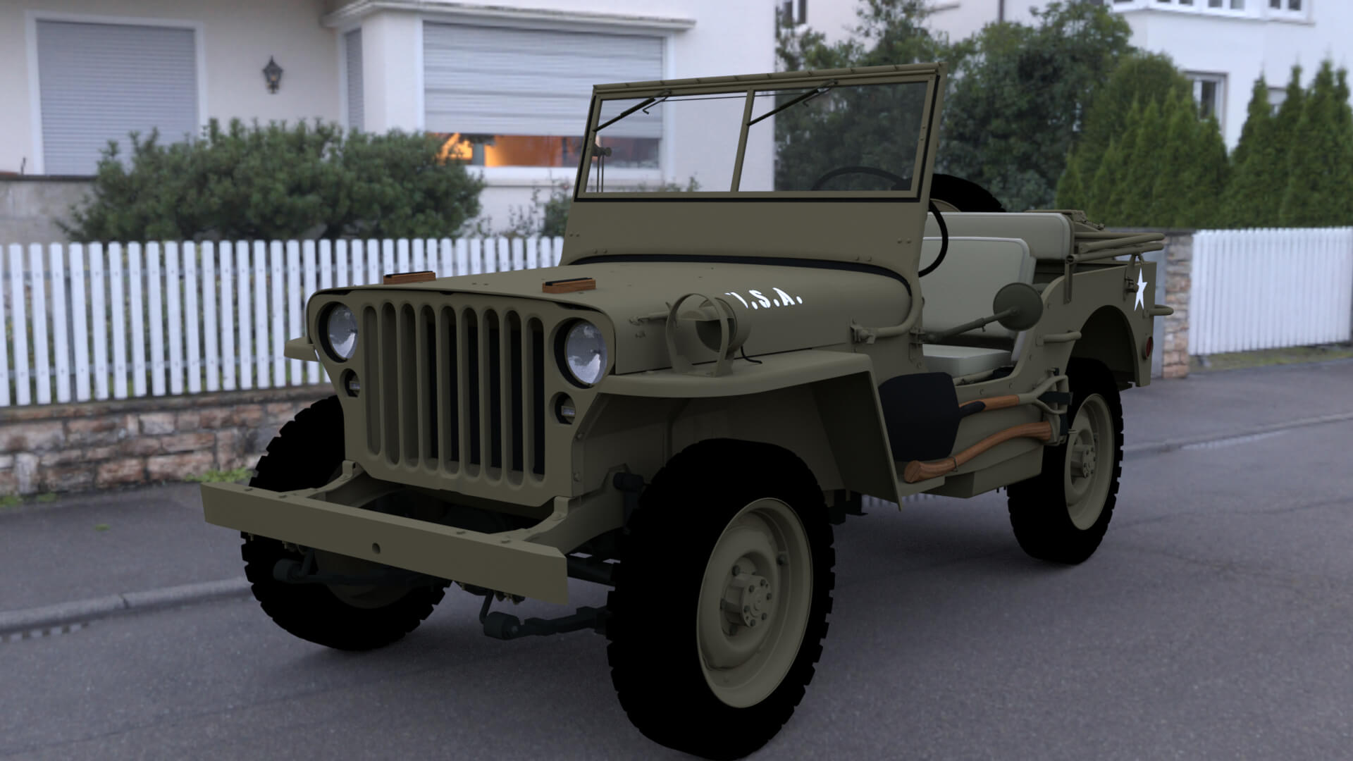 Willys MB Jeep 1945 - 3D Model by nerdadantes