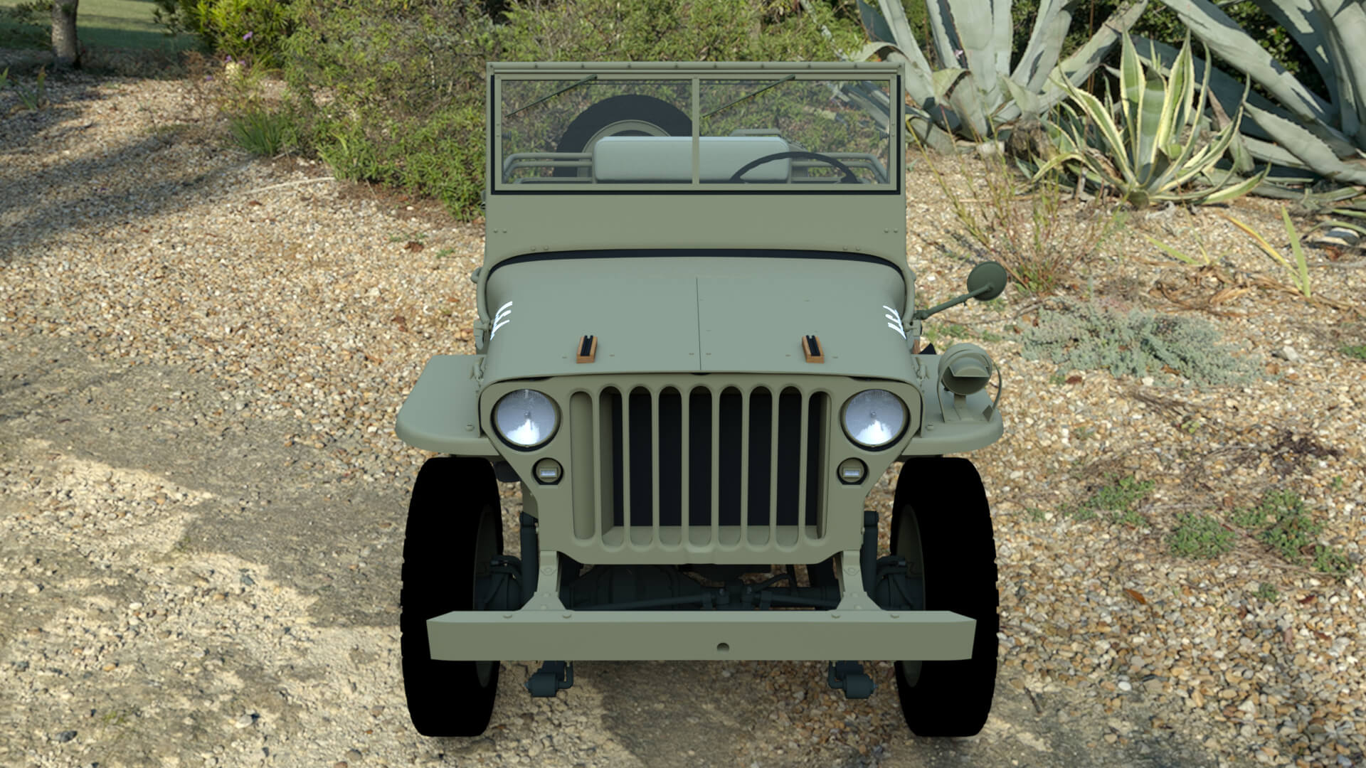 Willys MB Jeep 1945 for DAZ Studio by nerdadantes