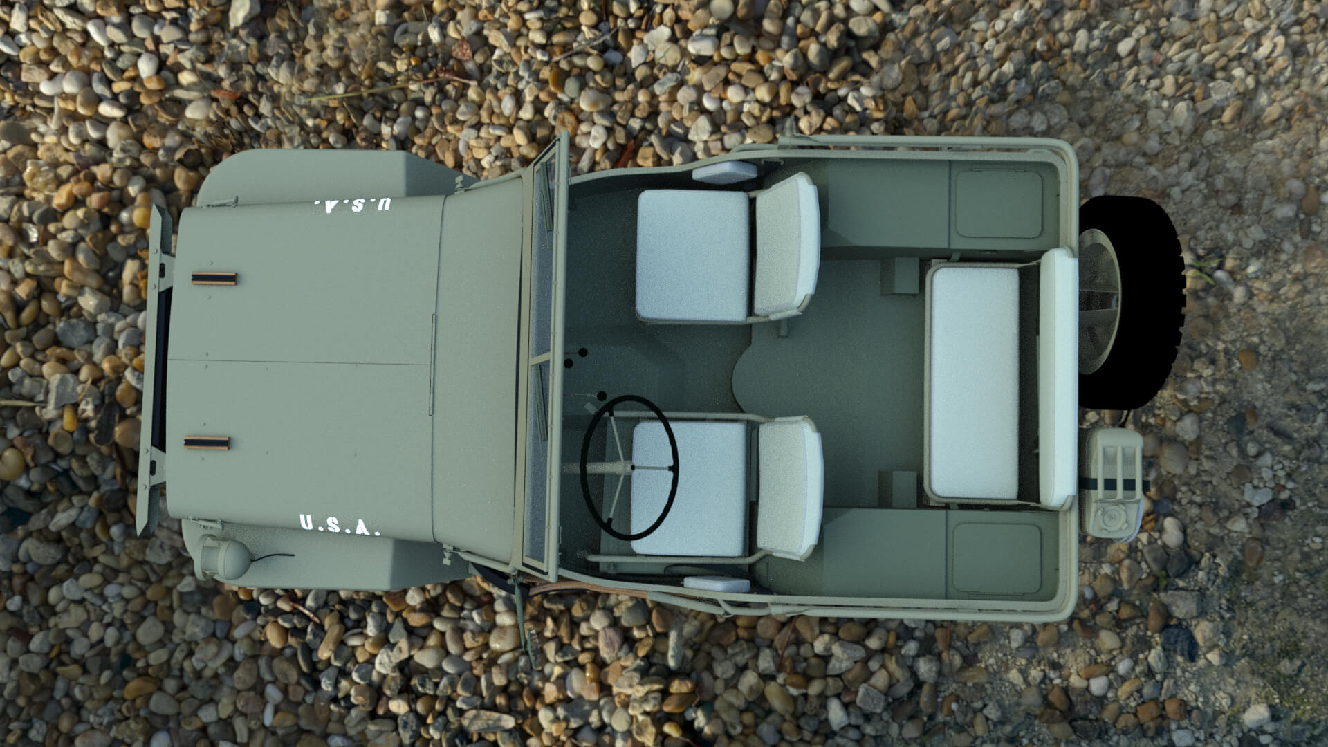 Willys MB Jeep 1945 for DAZ Studio by nerdadantes