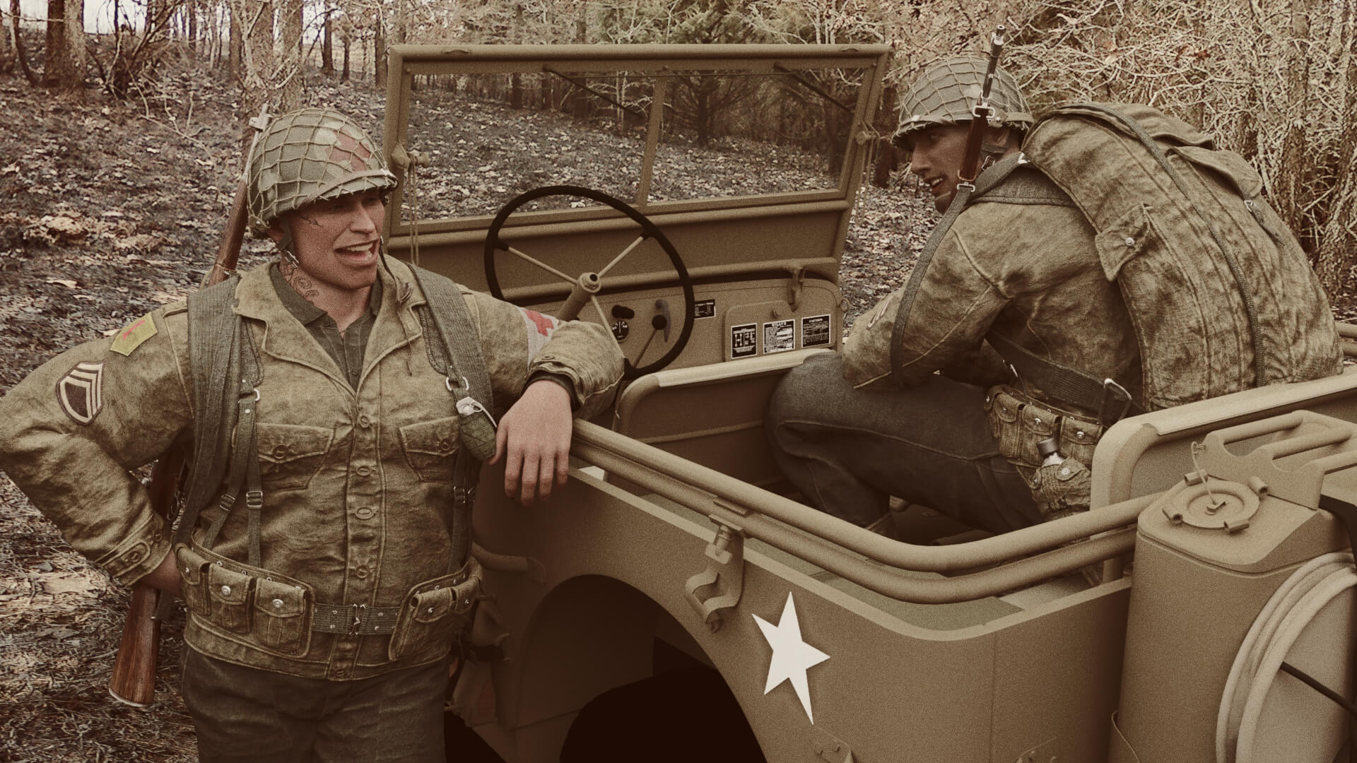 Willys MB Jeep 1945 for DAZ Studio by nerdadantes