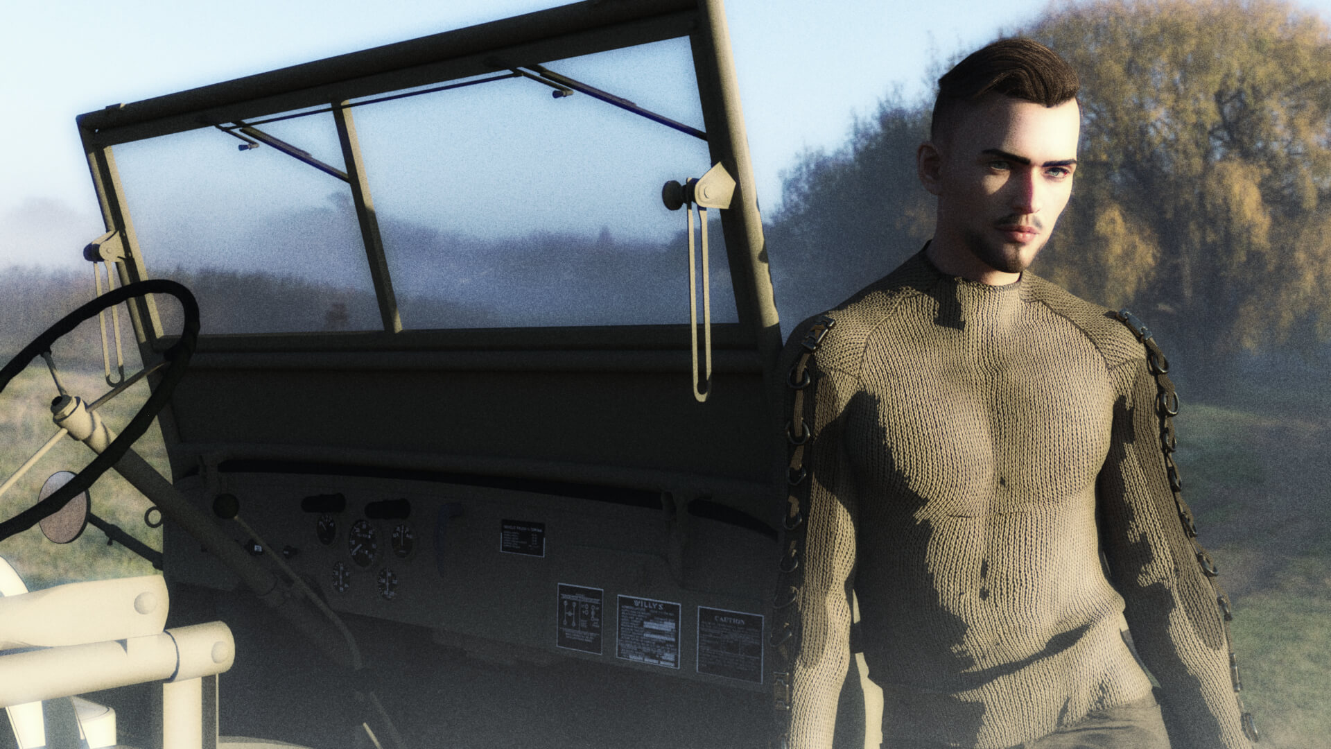 Willys MB Jeep 1945 for DAZ Studio by nerdadantes