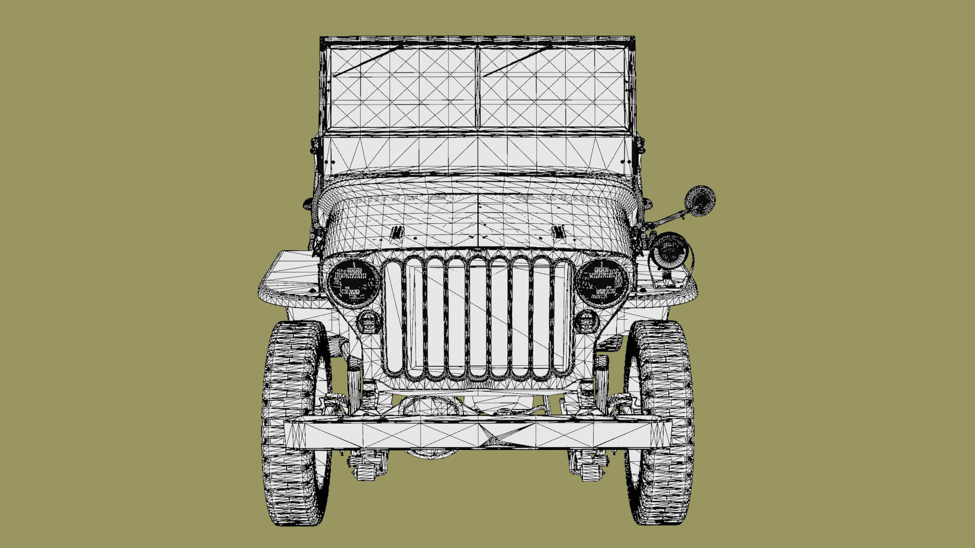 Willys MB Jeep 1945 for DAZ Studio by nerdadantes