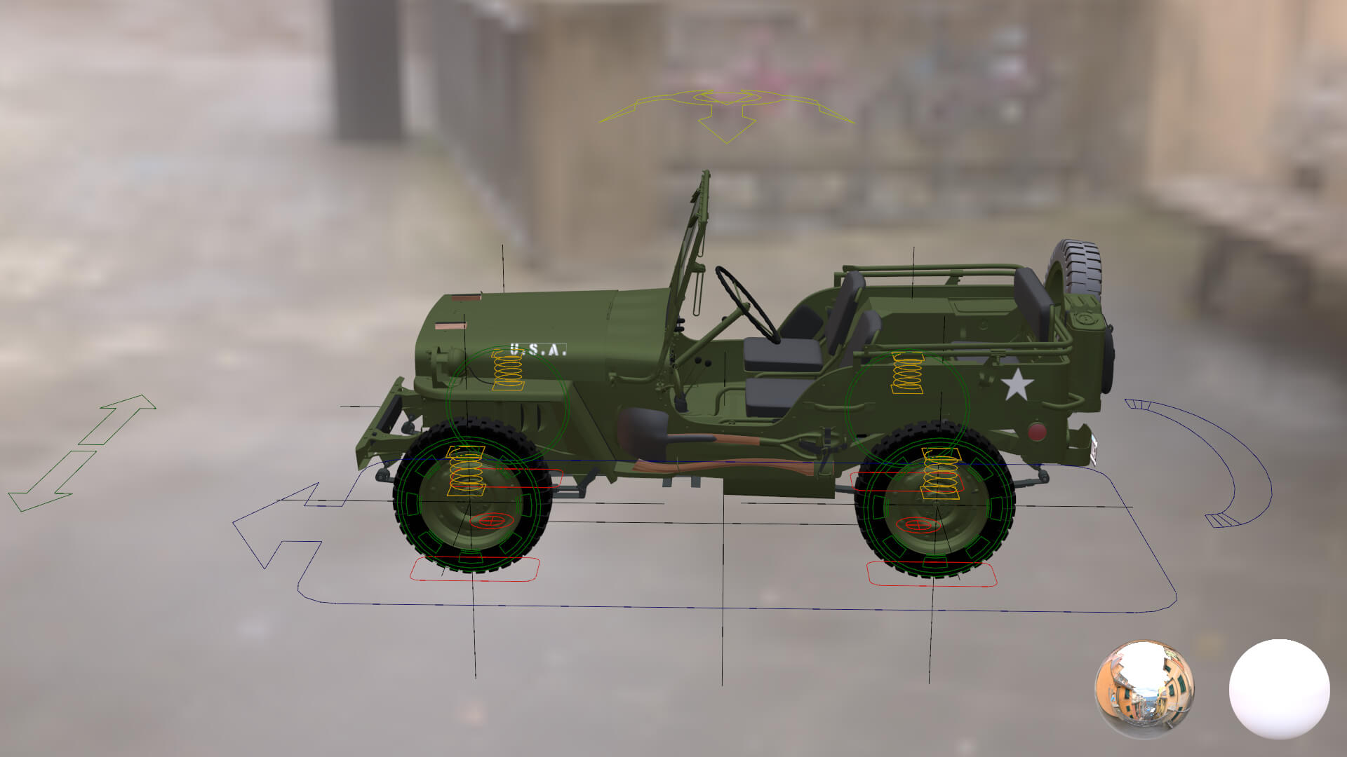 Willys MB Jeep 1945 for DAZ Studio by nerdadantes