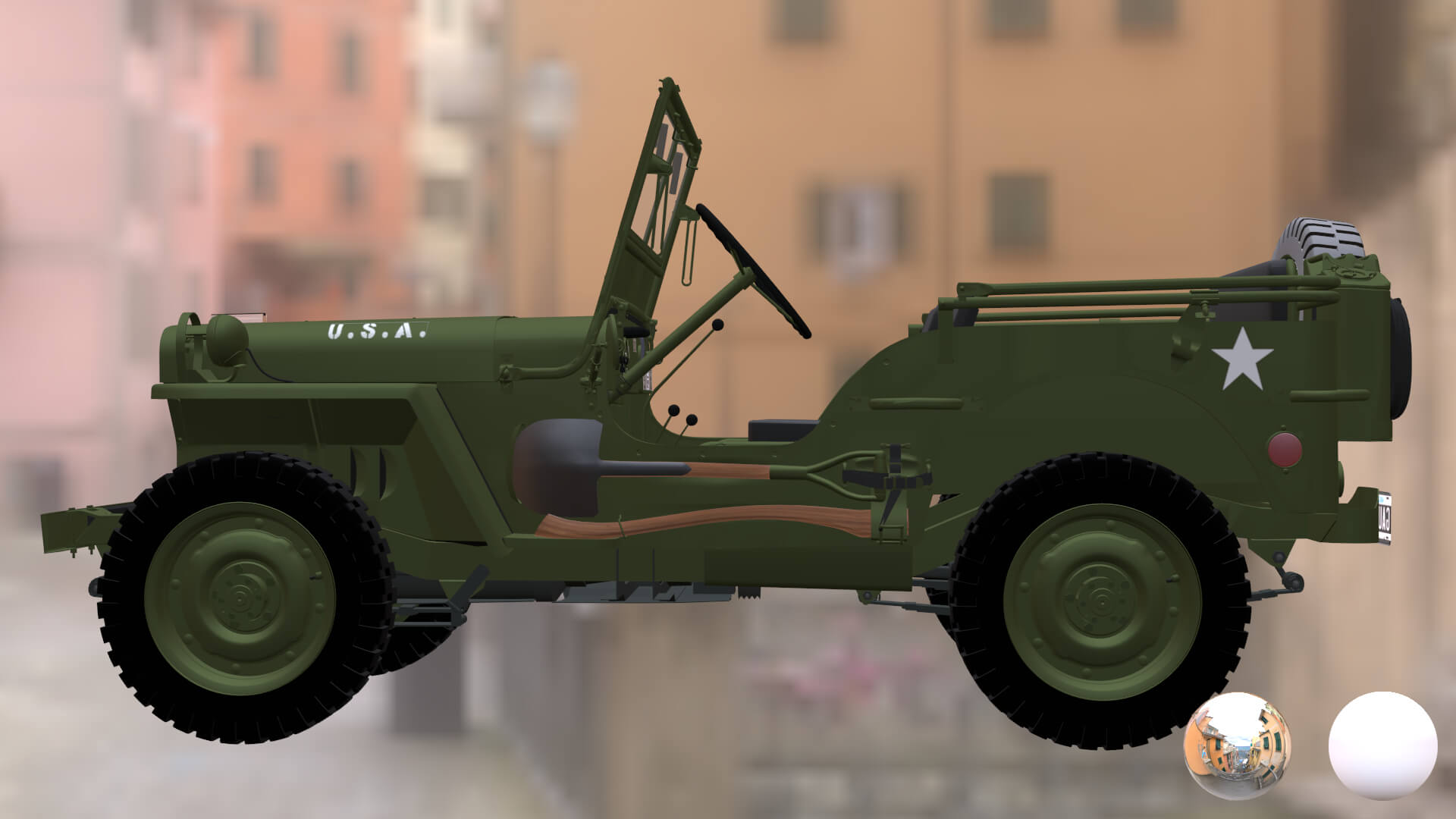 Willys MB Jeep 1945 for DAZ Studio by nerdadantes