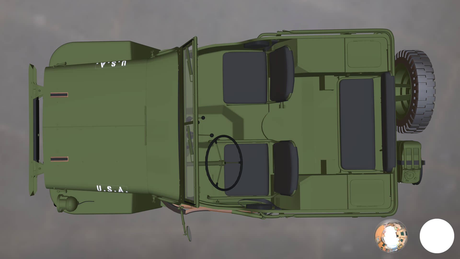 Willys MB Jeep 1945 for DAZ Studio by nerdadantes