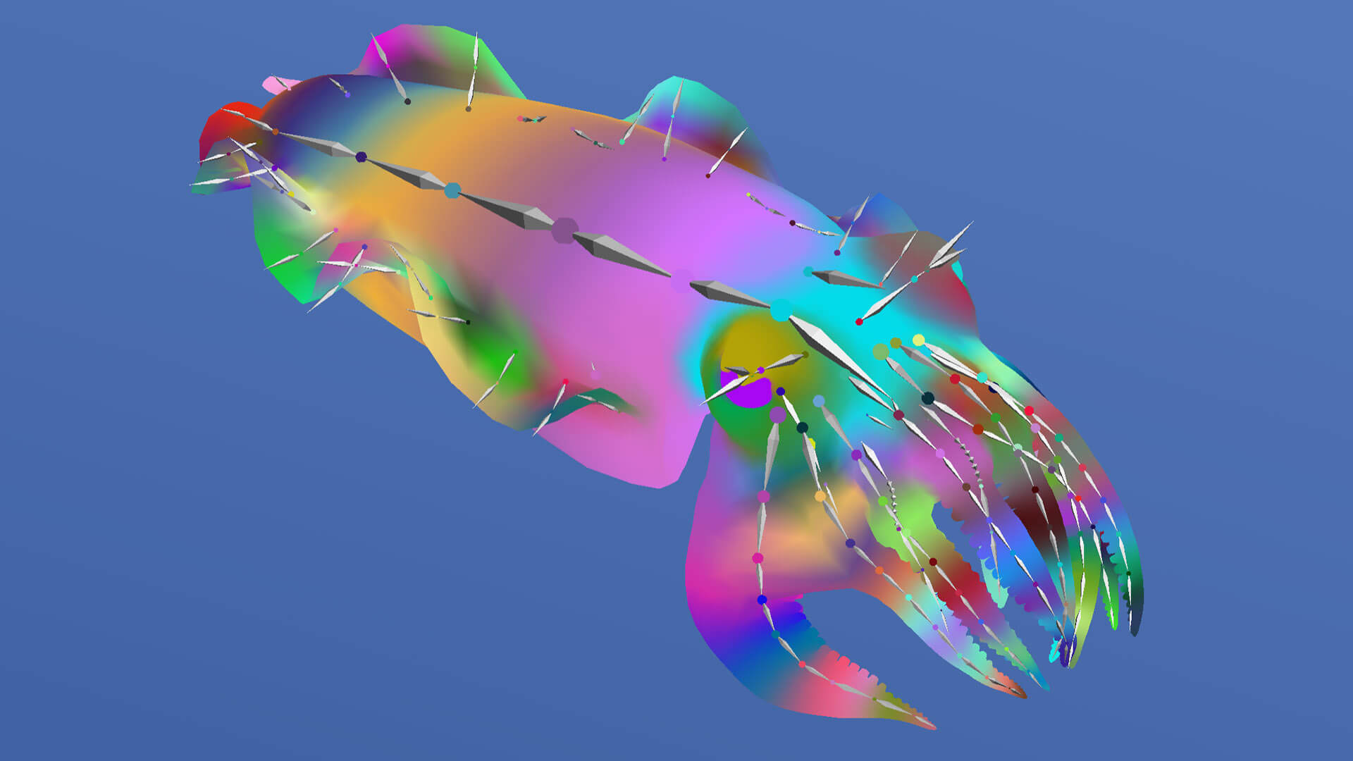 Golden Cuttlefish 3D Model by Nestaeric