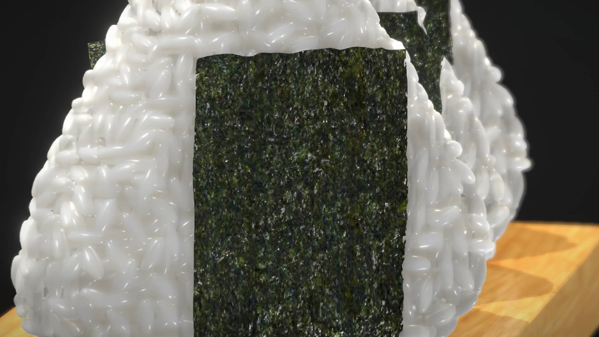 Onigiri ( Japanese Food ) - Free 3D Model by Nestaeric