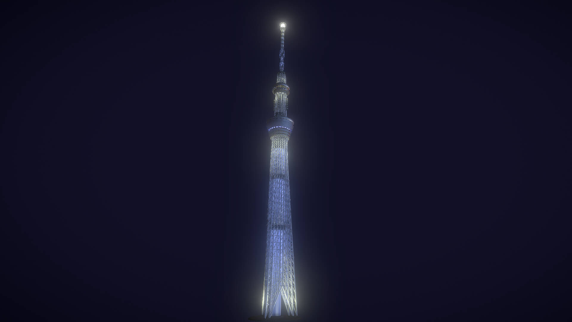 Tokyo Skytree (Day and Night Time ) - 3D Model by Nestaeric
