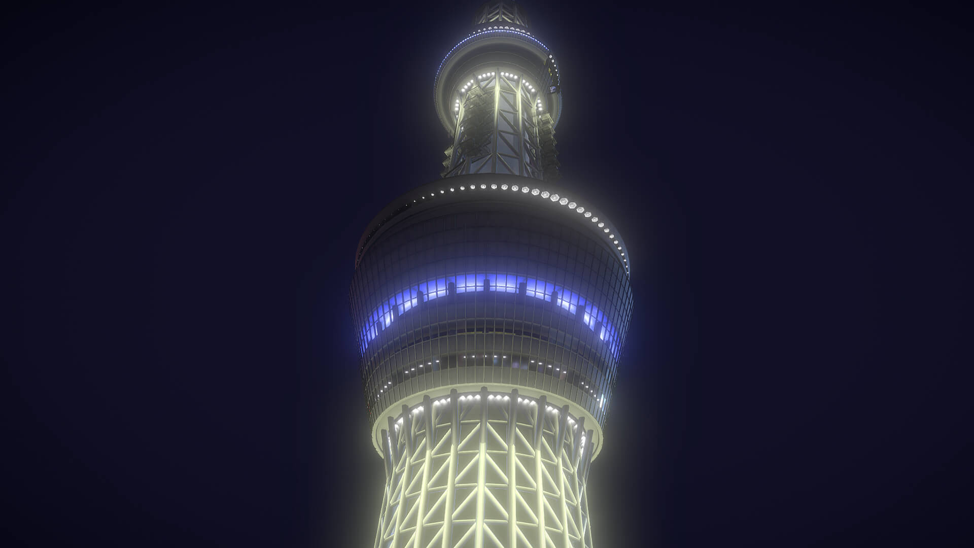 Tokyo Skytree (Day and Night Time ) - 3D Model by Nestaeric