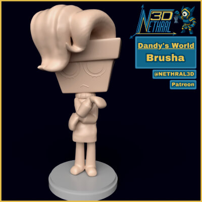 Dandy's World: Brusha - 3D Model by Nethral3D