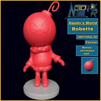 Dandy's World Bobette - 3D Model by Nethral3D