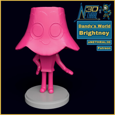 Dandy's World Brightney - 3D Model by Nethral3D