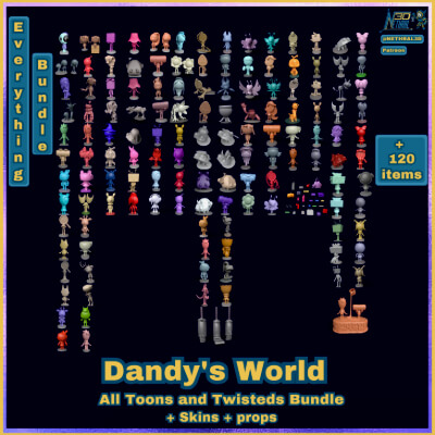Dandy's World Everything Bundle - 3D Model by Nethral3D