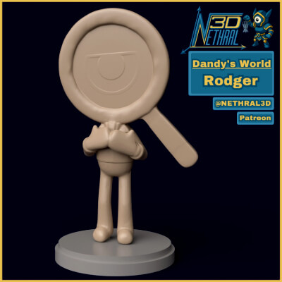 Dandy's World Rodger - 3D Model by Nethral3D