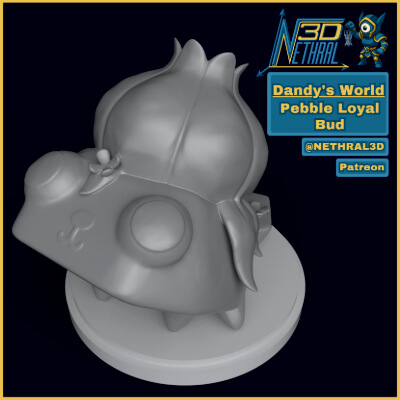 Dandy's World Skin Loyal Bud Pebble - 3D Model by Nethral3D