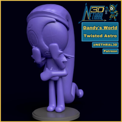 Dandy's World Twisted Astro - 3D Model by Nethral3D