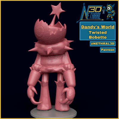 Dandy's World Twisted Bobette - 3D Model by Nethral3D