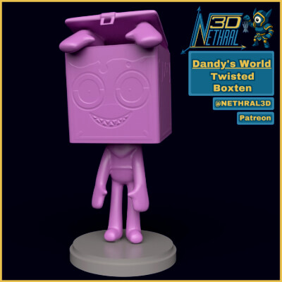 Dandy's World Twisted Boxten - 3D Model by Nethral3D