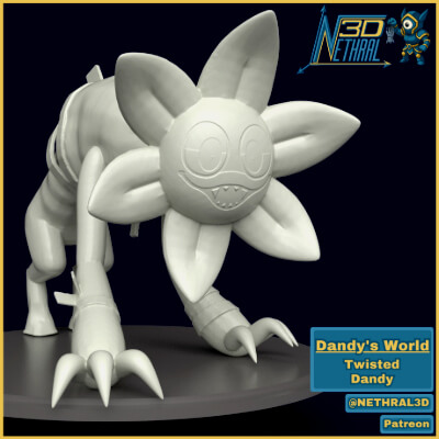 Dandy's World Twisted Dandy - 3D Model by Nethral3D