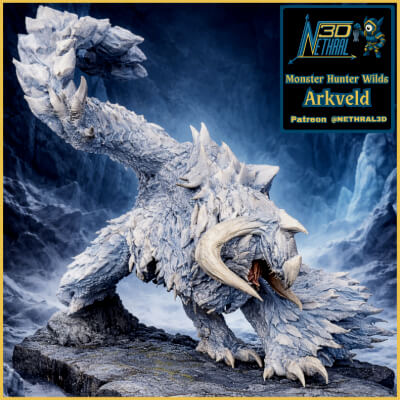 Monster Hunter Wilds Arkveld - 3D Model by Nethral3D
