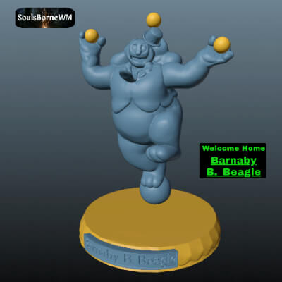 Welcome Home Barnaby B Beagle - 3D Model by Nethral3D