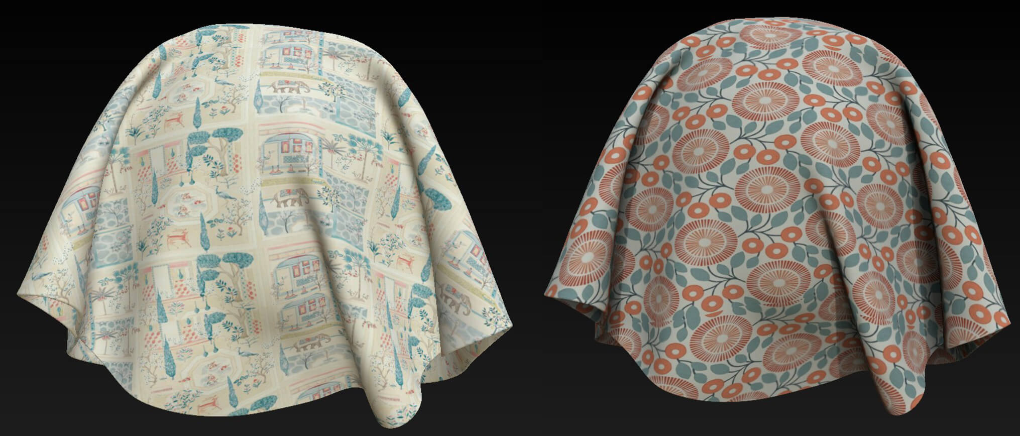 10 Fabric Patterns Vol 10 3d Material Or Shader By Netleon