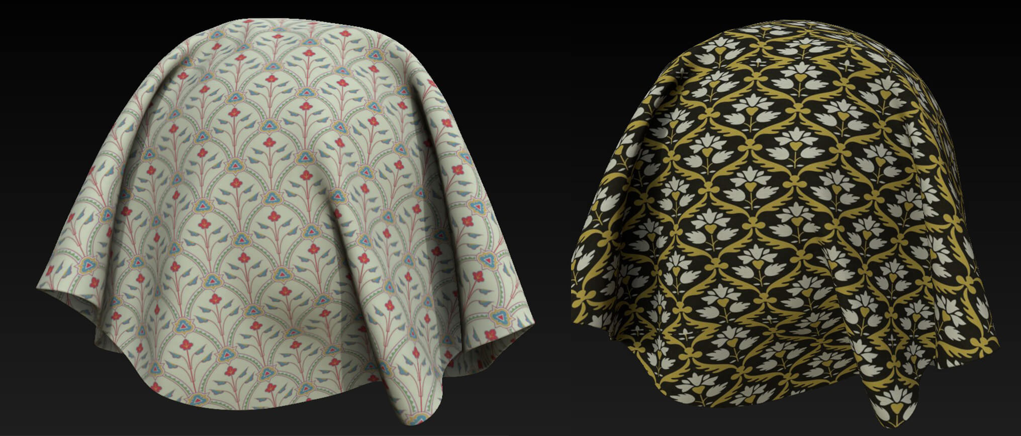 10 Fabric Patterns Vol. 10 - 3D Material or Shader by netleon