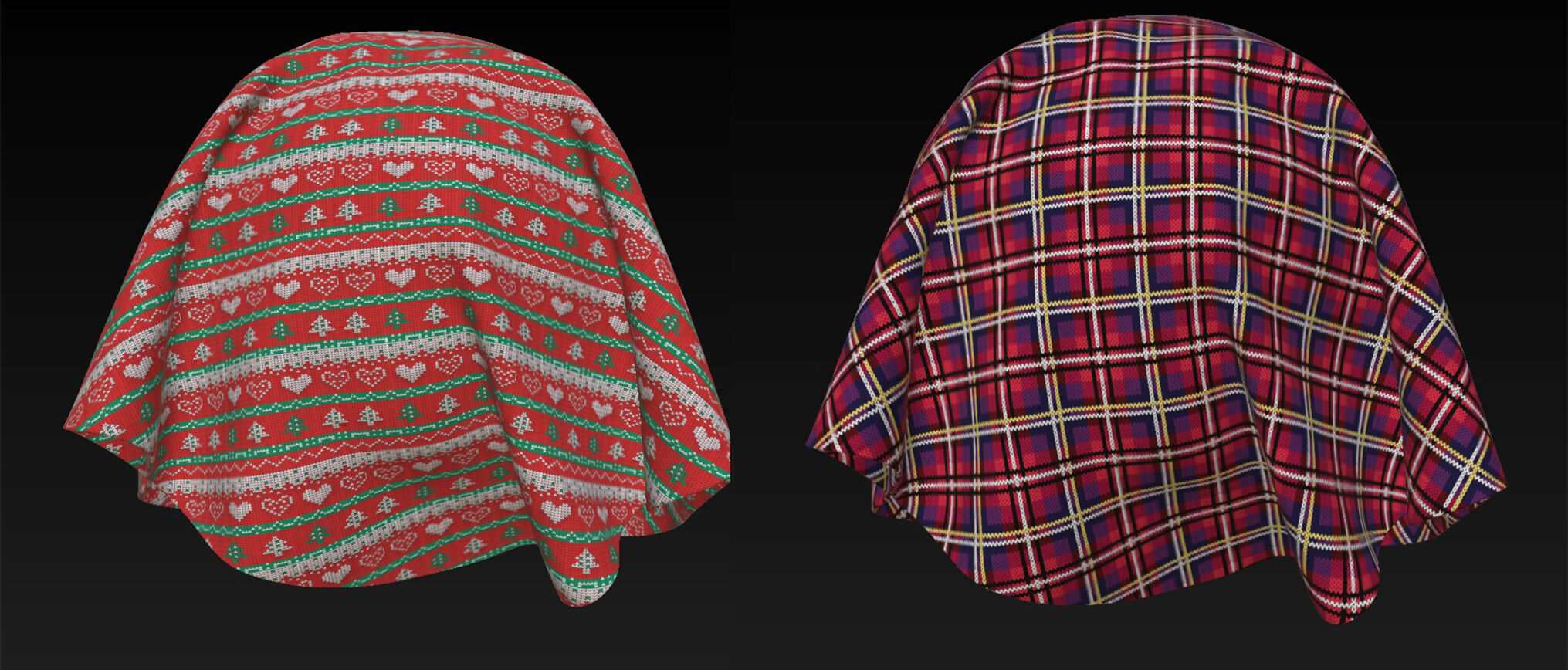 10 Woolen Fabric Patterns Vol. 9 - 3D Material or Shader by netleon