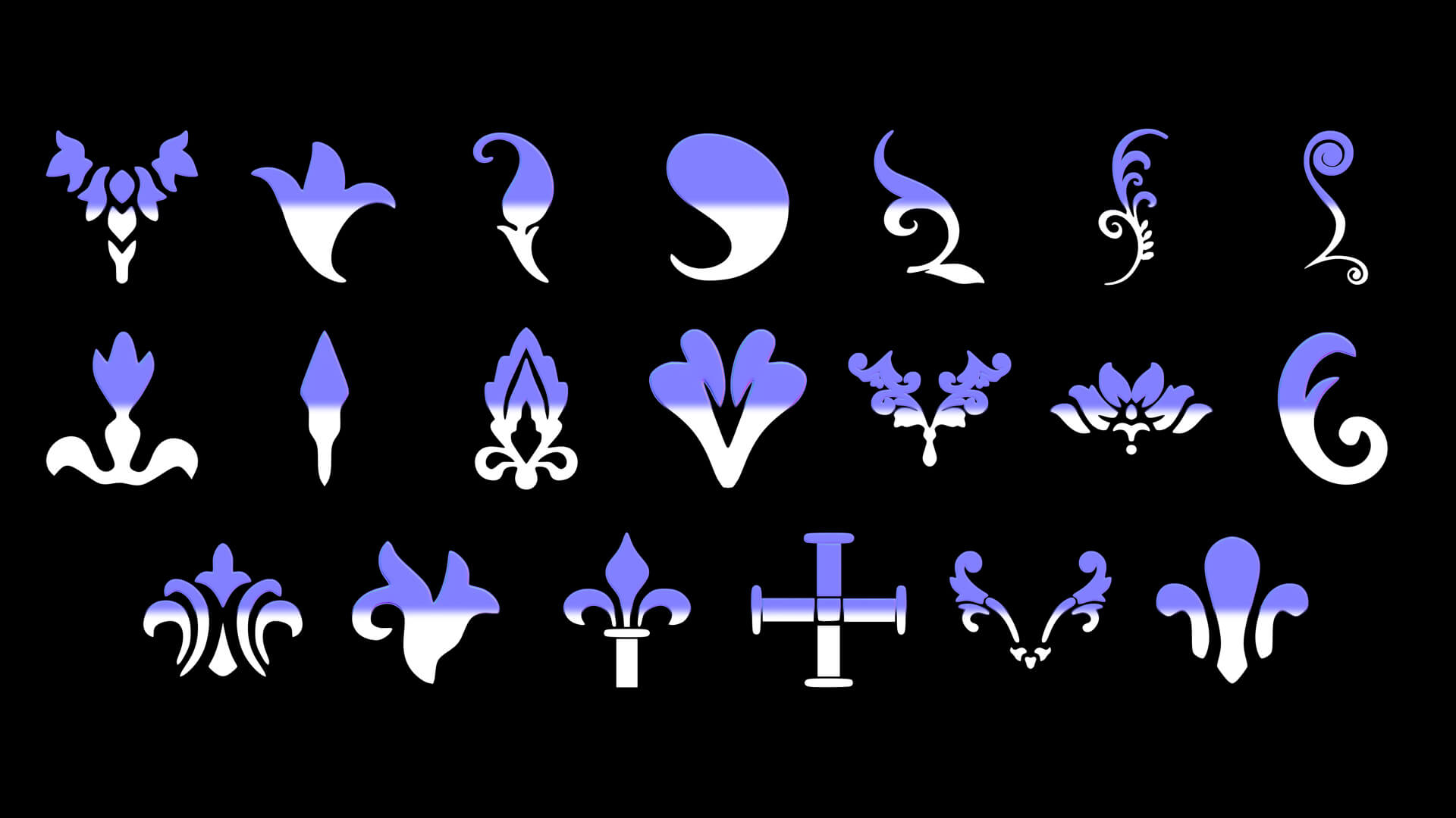 100 Ornaments Normal Maps and Alpha Vol 2 - 3D Material or Shader by ...