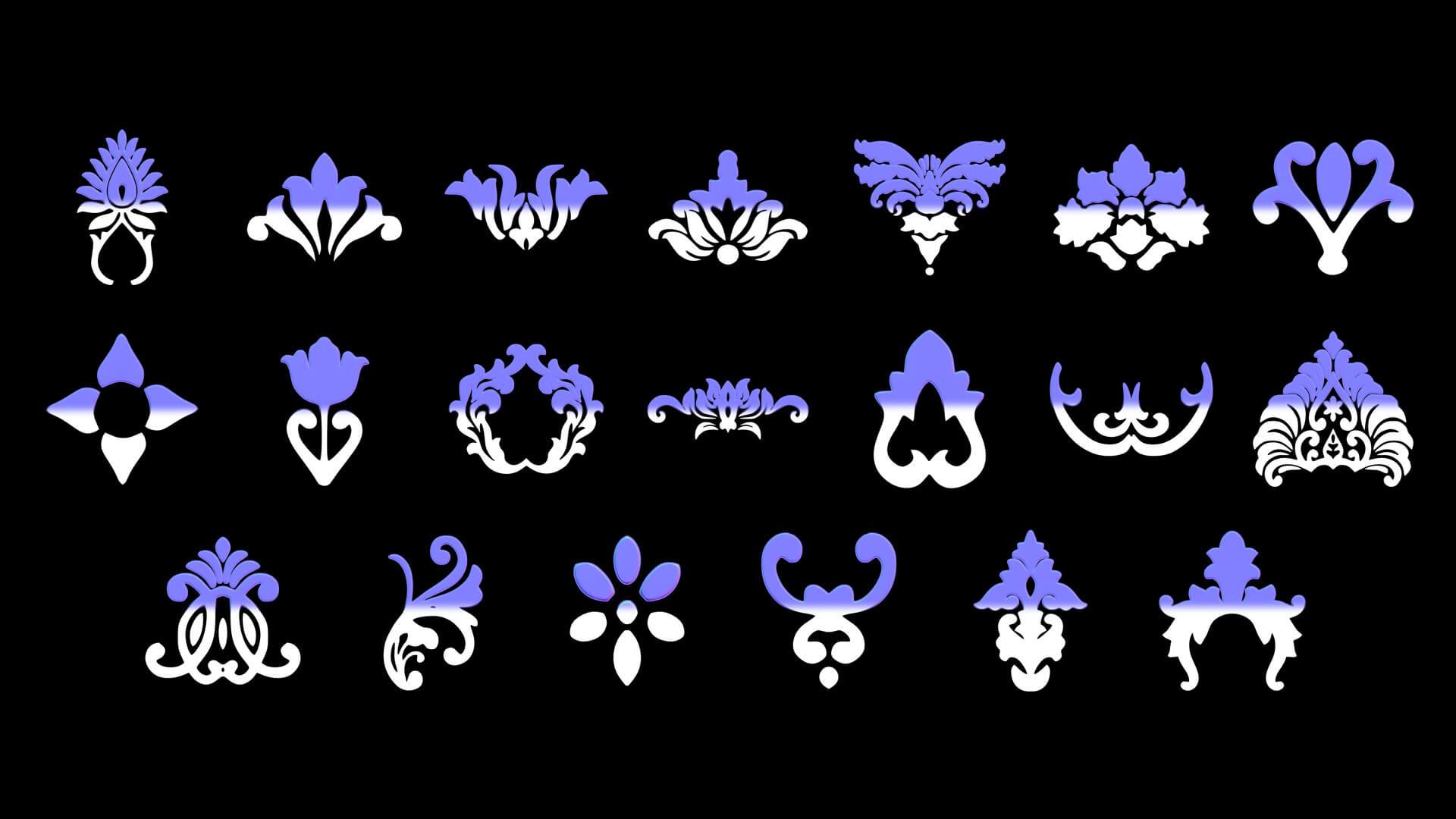 100 Ornaments Normal Maps and Alpha Vol 2 - 3D Material or Shader by ...