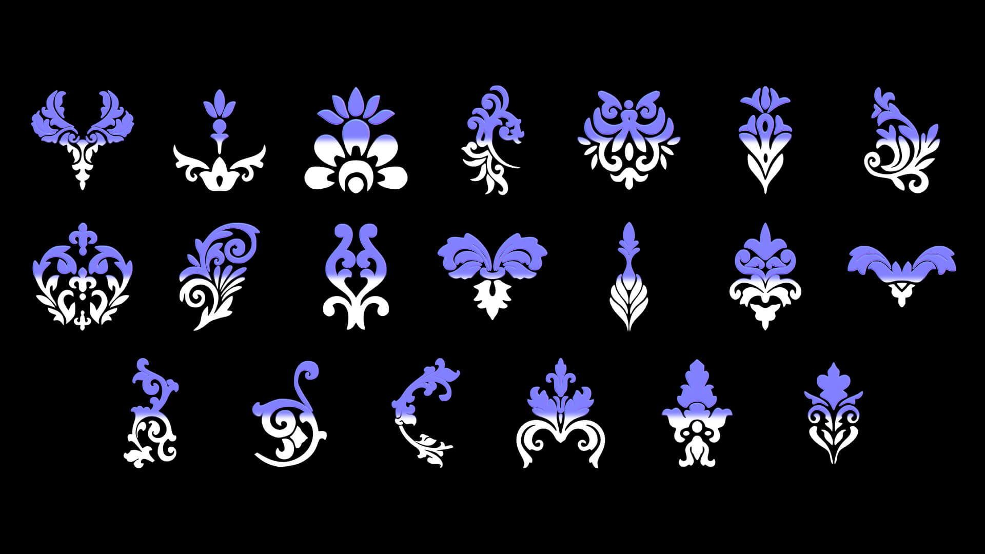 100 Ornaments Normal Maps and Alpha Vol 2 - 3D Material or Shader by ...