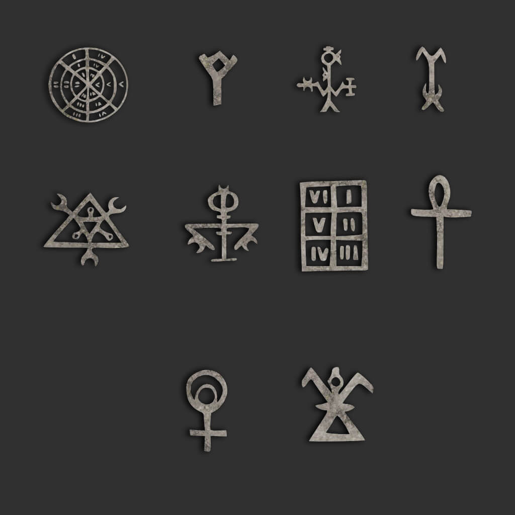 110 Runes Alpha 8K Vol 1 - 3D Material or Shader by netleon