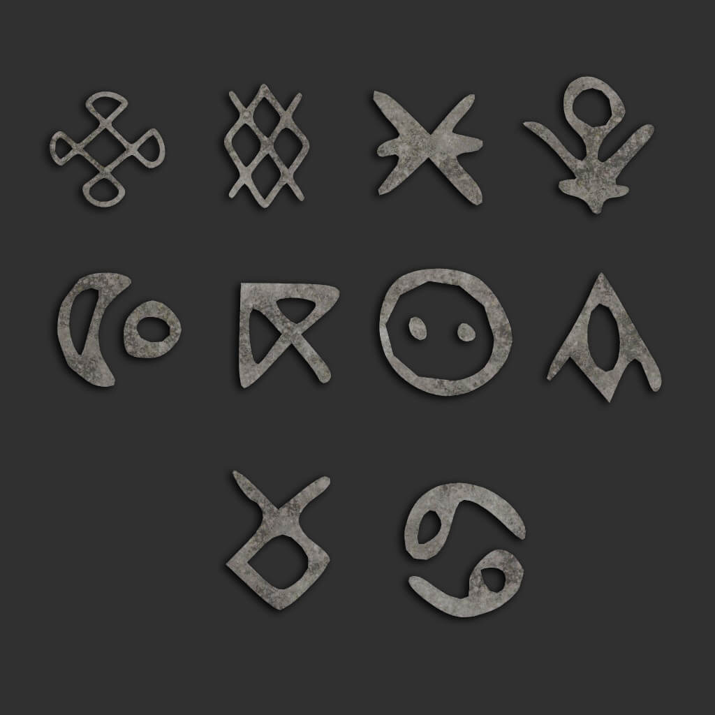 110 Runes Alpha 8K Vol 1 - 3D Material or Shader by netleon
