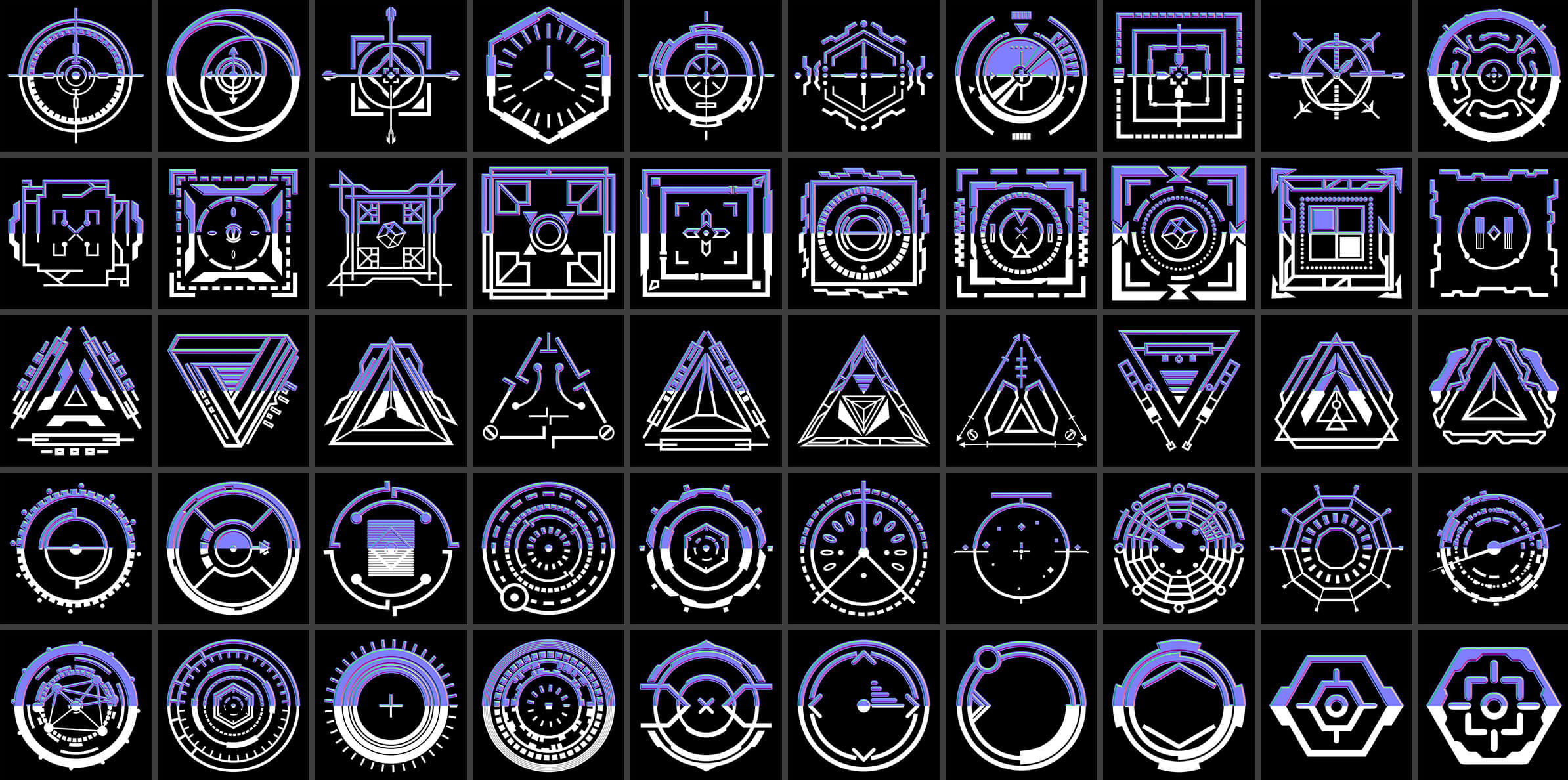 150 Sci-Fi Hologram Normal Map and Alpha Pack Brush or Tool by netleon