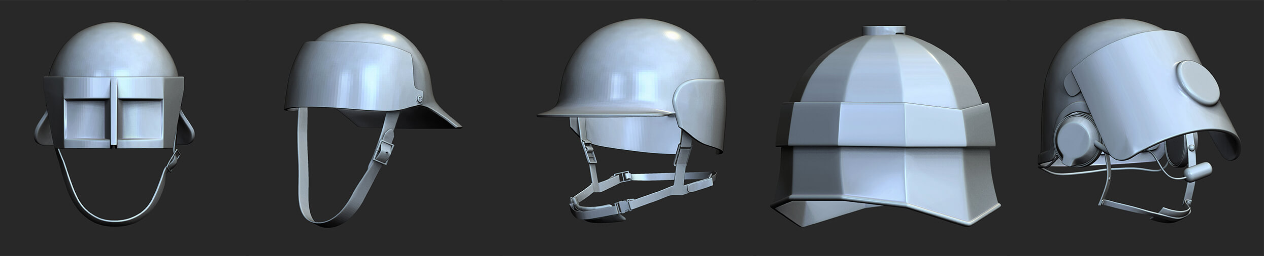 17 Army Helmet Base Mesh - 3D Model by netleon