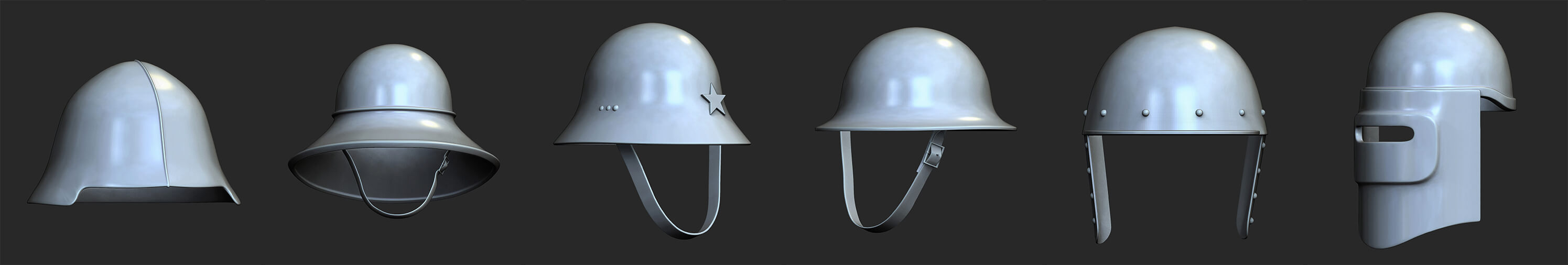 17 Army Helmet Base Mesh - 3D Model by netleon