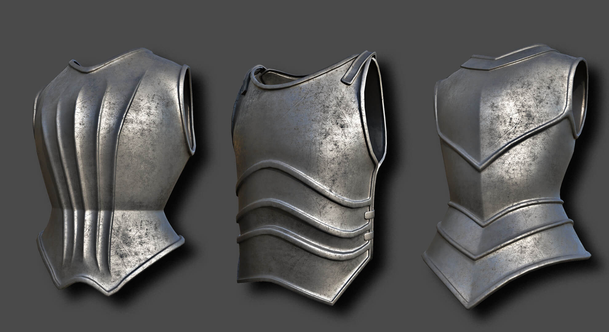 20 Body Armor Base Mesh Collection - 3D Model by netleon