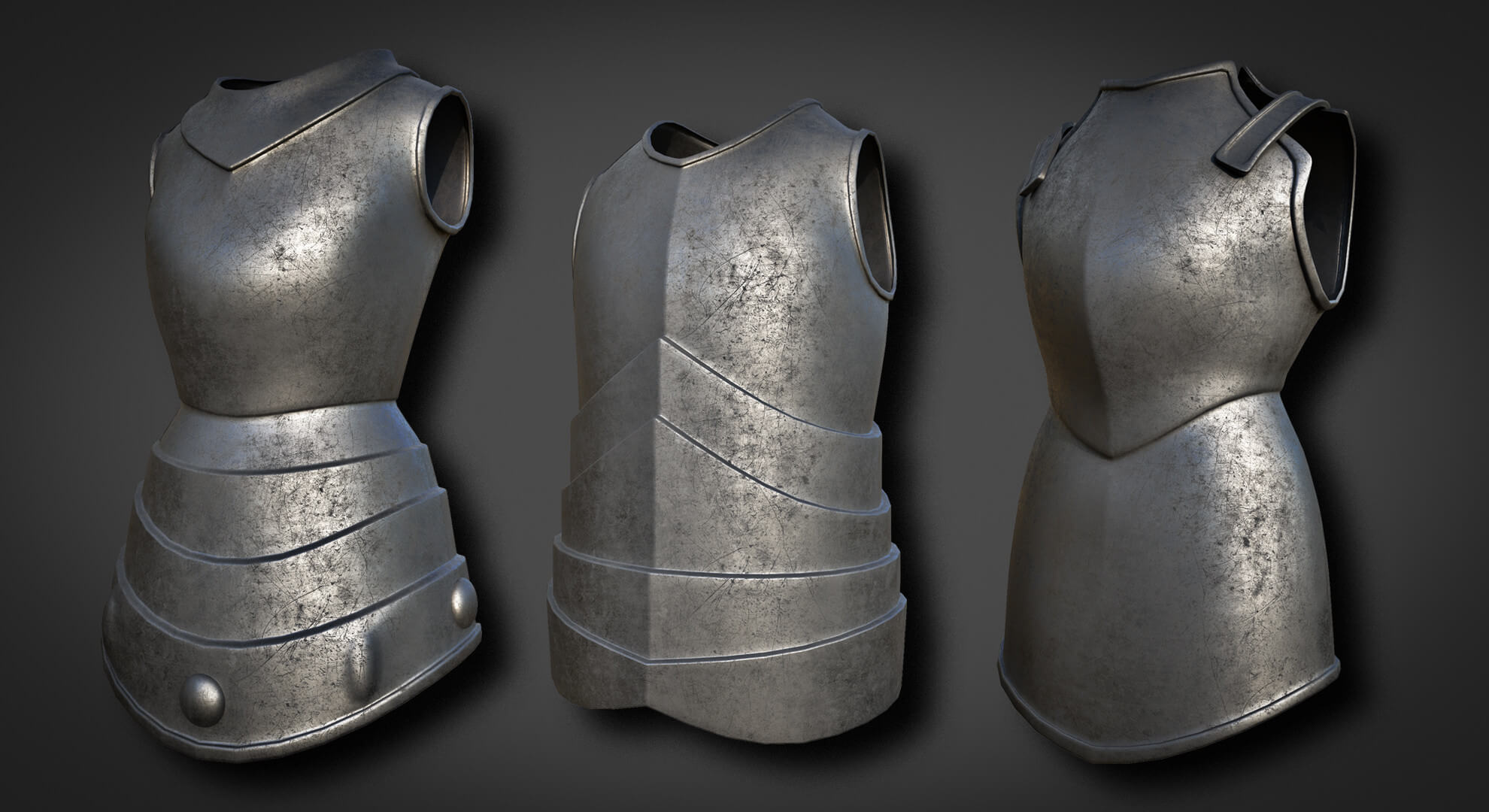 20 Body Armor Base Mesh Collection - 3D Model by netleon