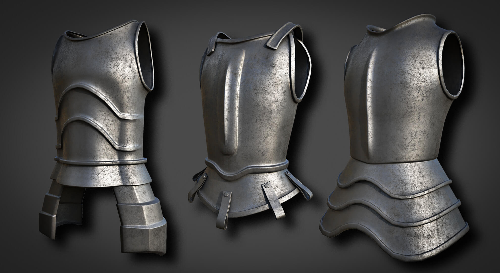 20 Body Armor Base Mesh Collection - 3D Model by netleon