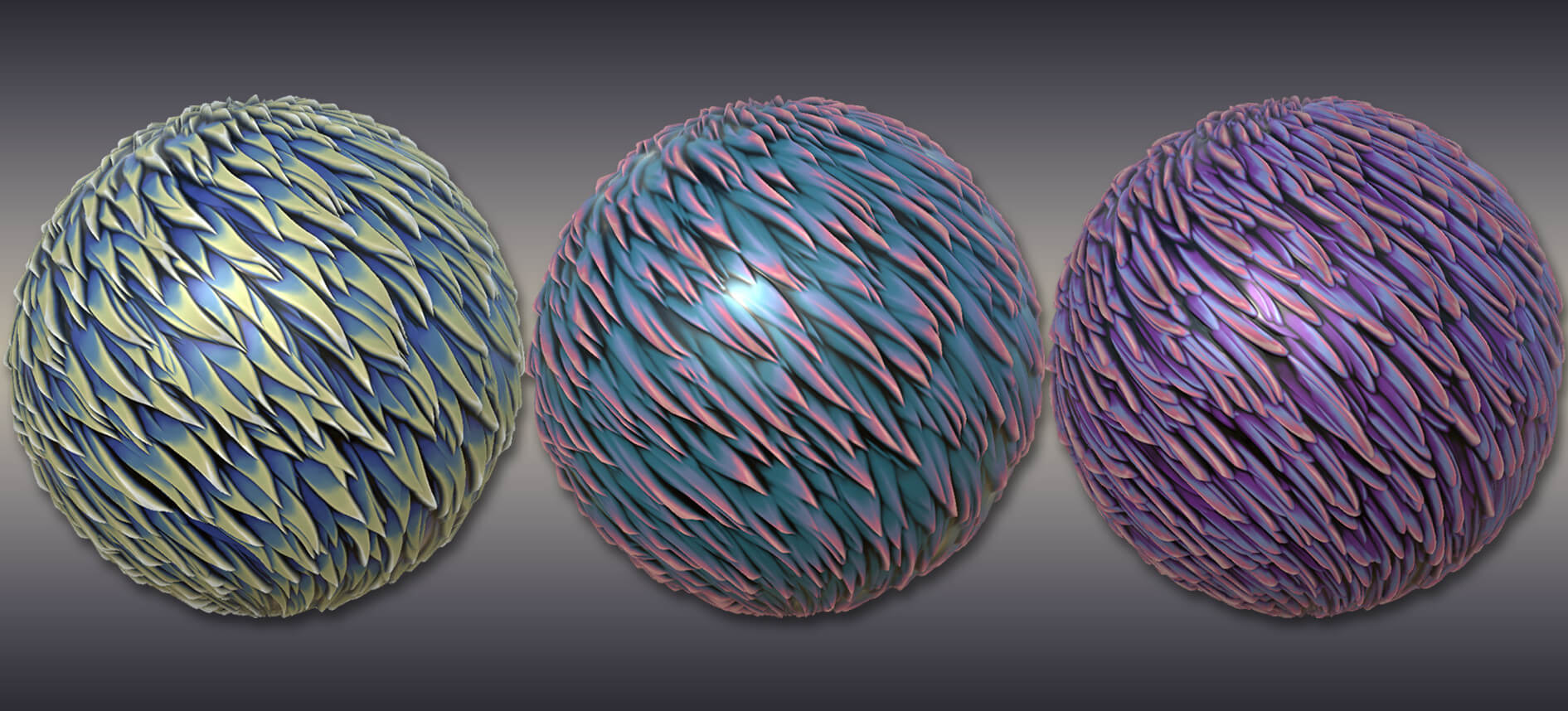 20 Stylized Fur and Hair Patterns Pack - 3D Material or Shader by netleon