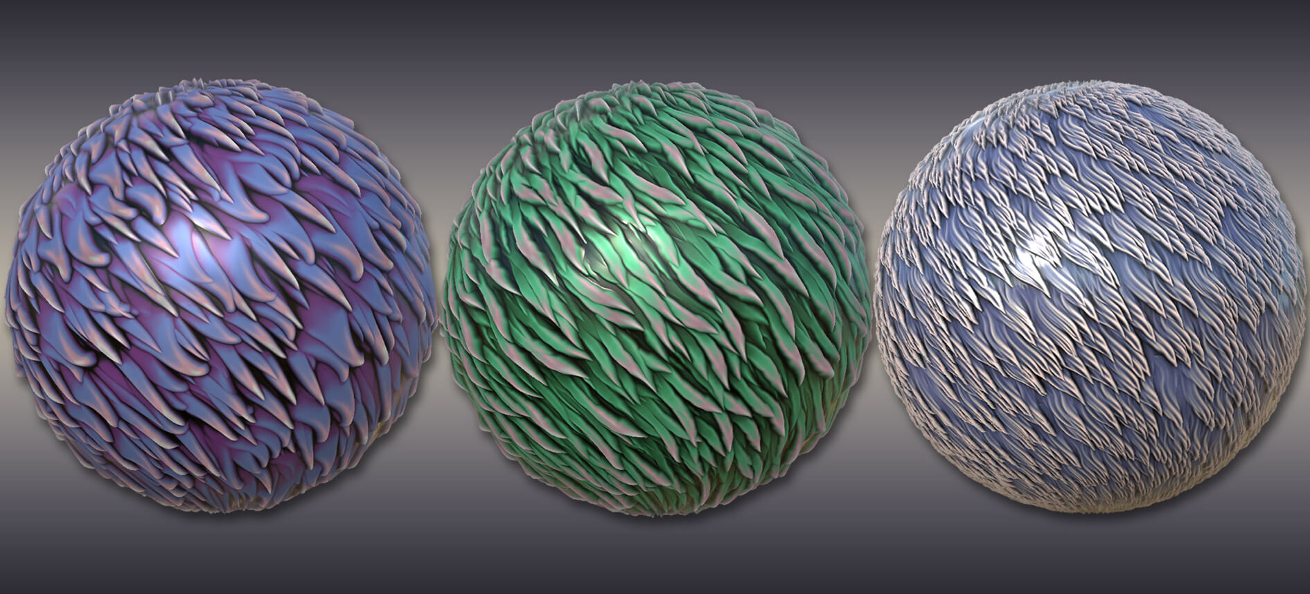 20 Stylized Fur and Hair Patterns Pack - 3D Material or Shader by netleon