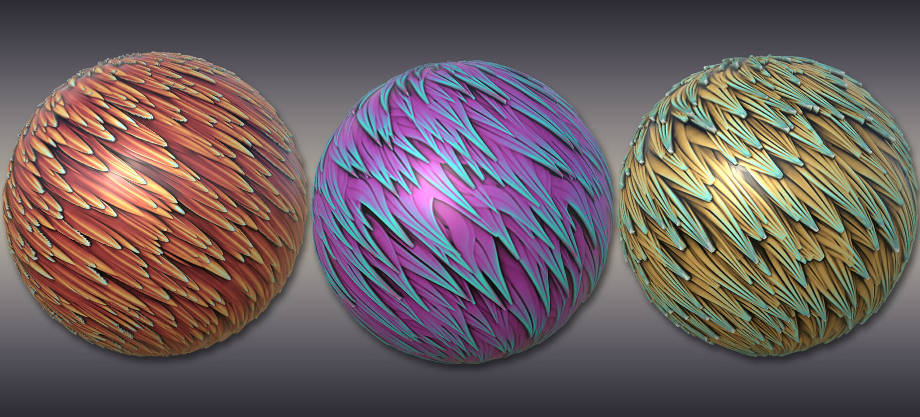 20 Stylized Fur and Hair Patterns Pack - 3D Material or Shader by netleon