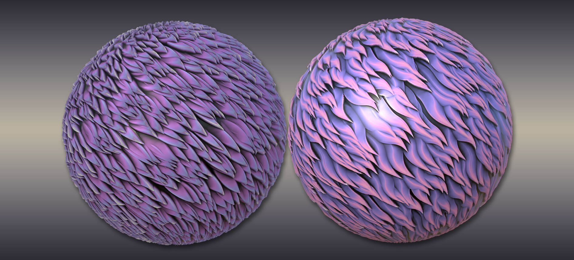 20 Stylized Fur and Hair Patterns Pack - 3D Material or Shader by netleon